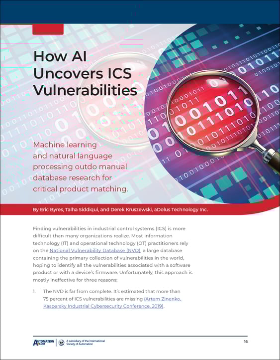 Download Article: How AI Uncovers ICS Vulnerabilities Ebook